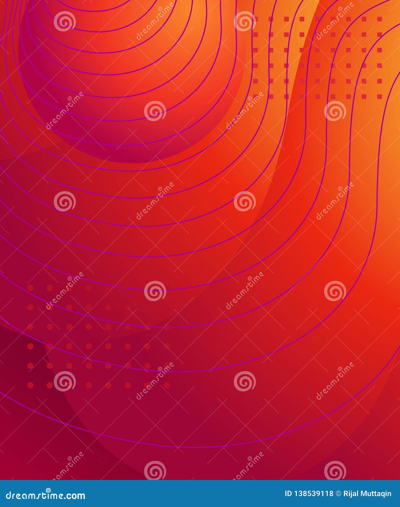 Modern Abstract Graphic Composition with Bright Color Stock Vector ...