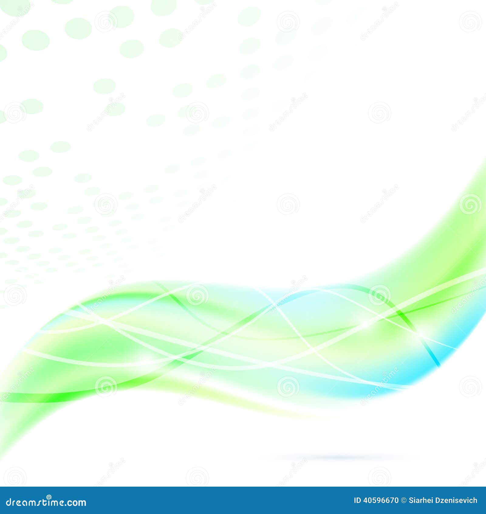 Modern Abstract Green Fresh Swoosh Wave Stock Vector - Illustration of ...