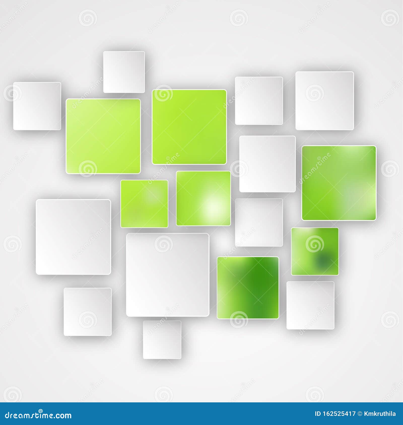 Modern Abstract Green and White Squares Background Stock Vector ...