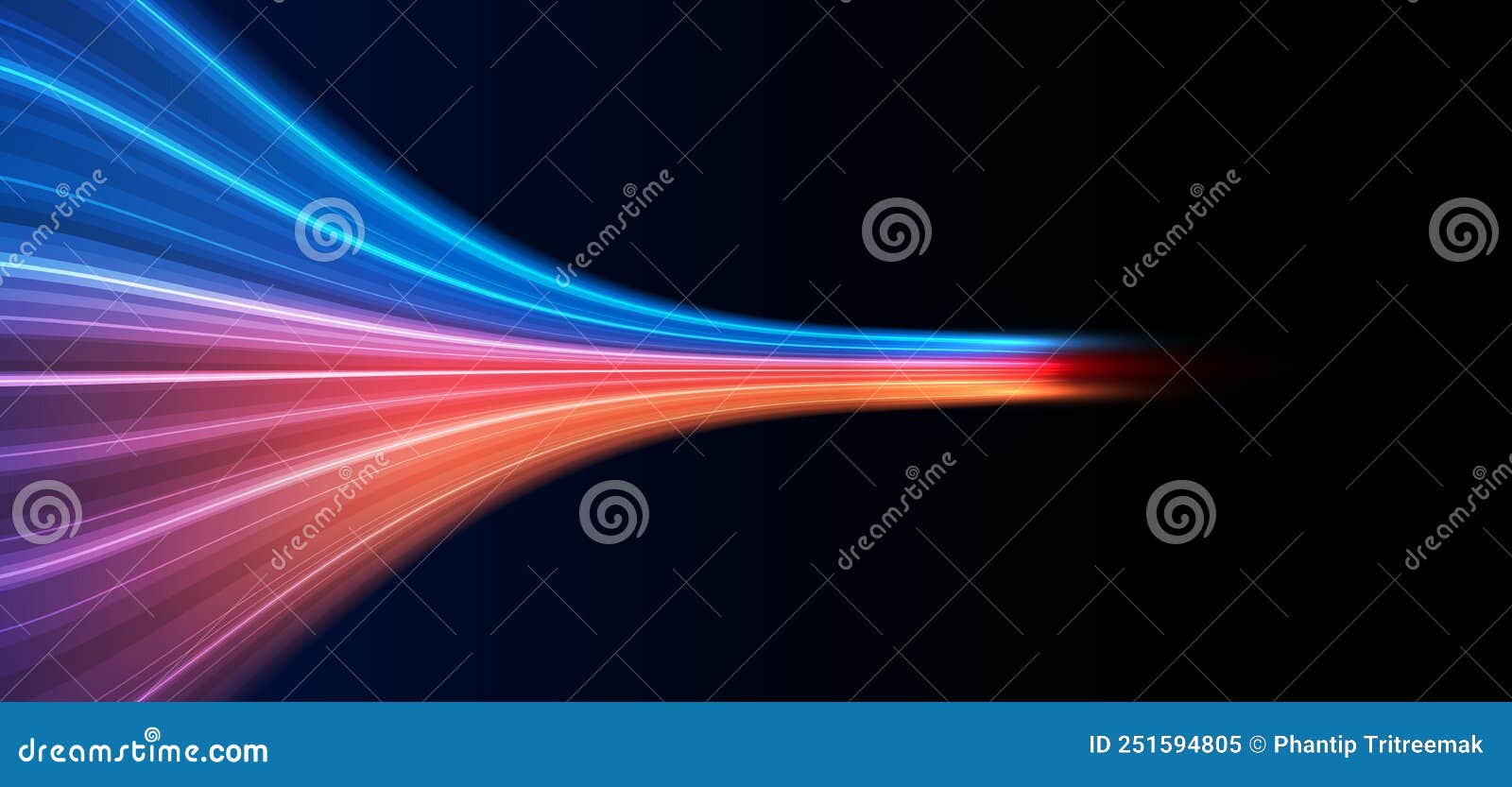 Modern Abstract High-speed Light Effect. Abstract Background with ...