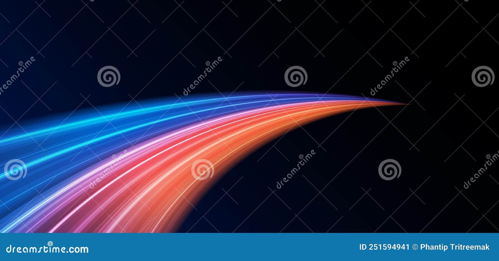 Modern Abstract High-speed Light Effect. Abstract Background with ...