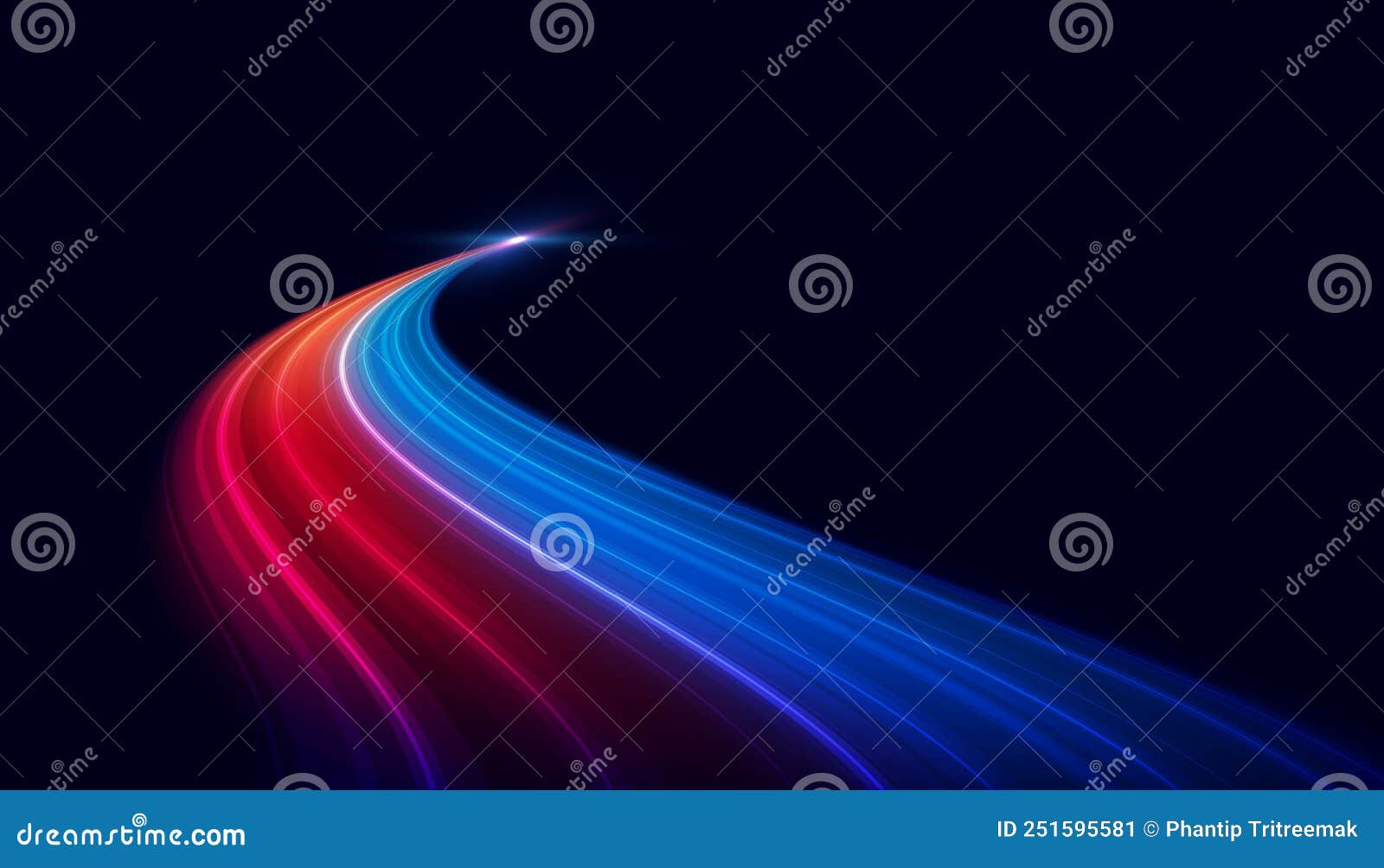 Modern Abstract High-speed Light Effect. Abstract Background with ...