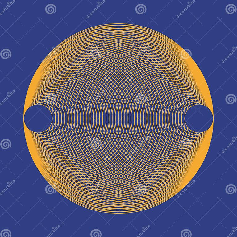 Modern Abstract Impossible Geometric Circle Flat Design Stock Vector ...