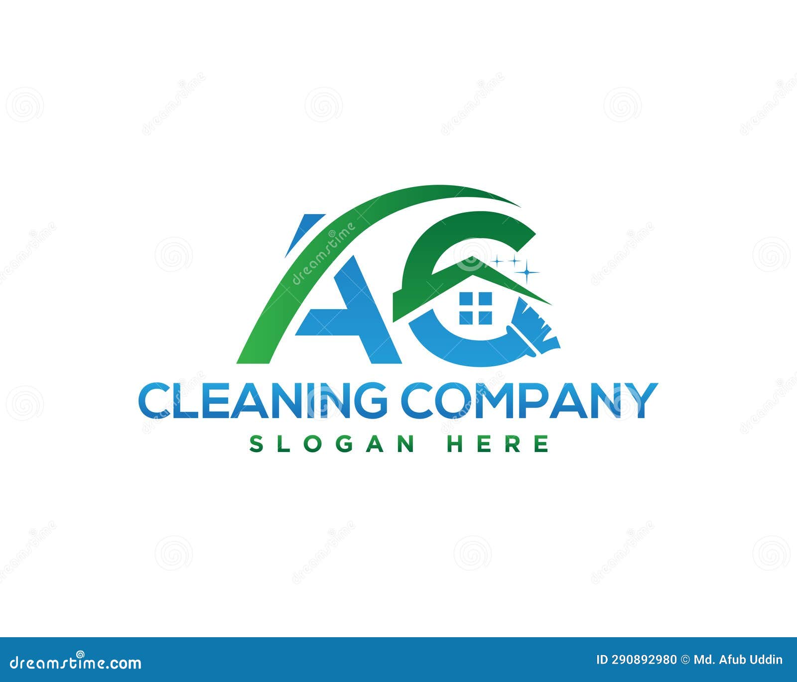 Modern Abstract Initial Letter AC Logo Design. Stock Vector ...