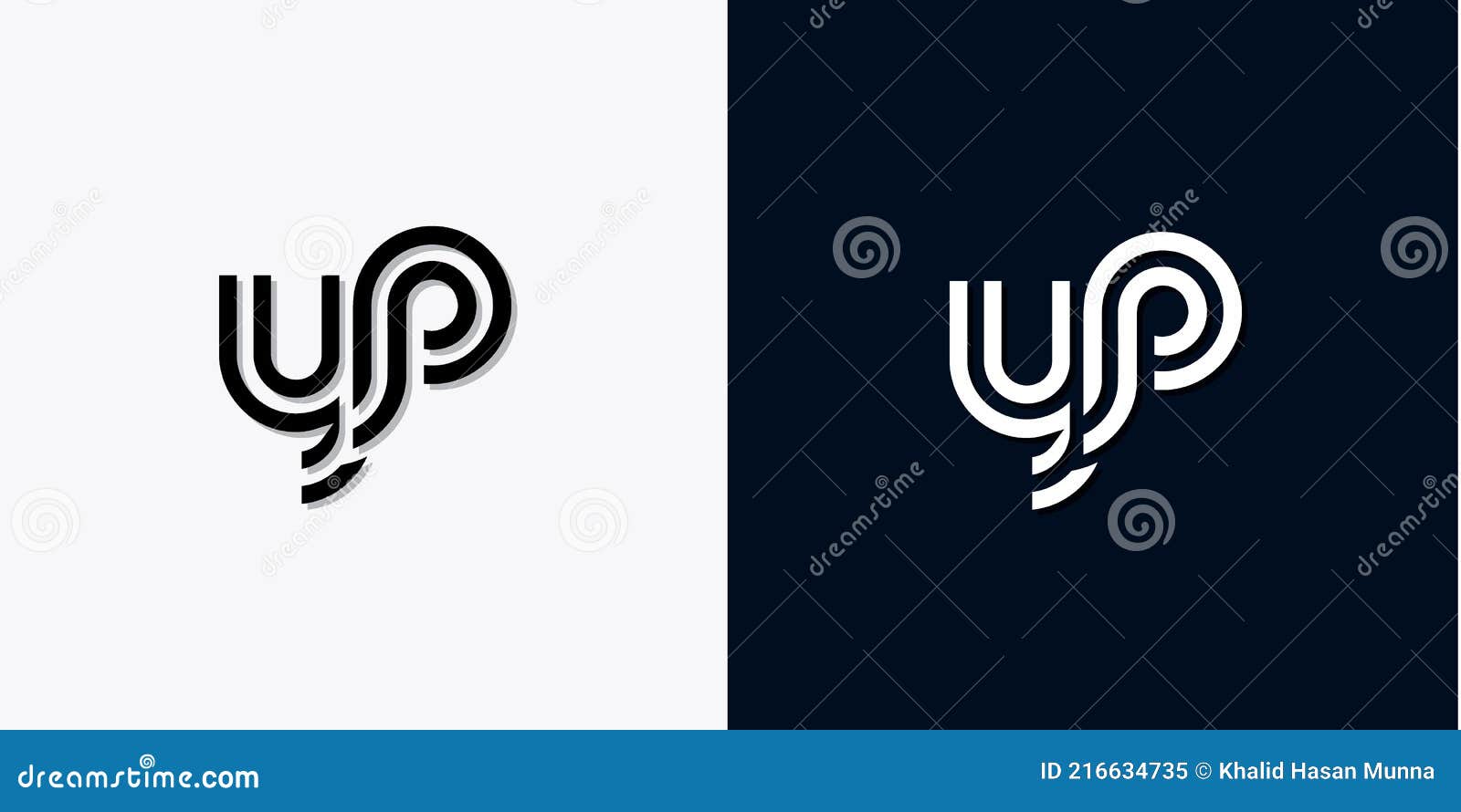 Modern Abstract Initial Letter YP Logo Stock Vector - Illustration of ...