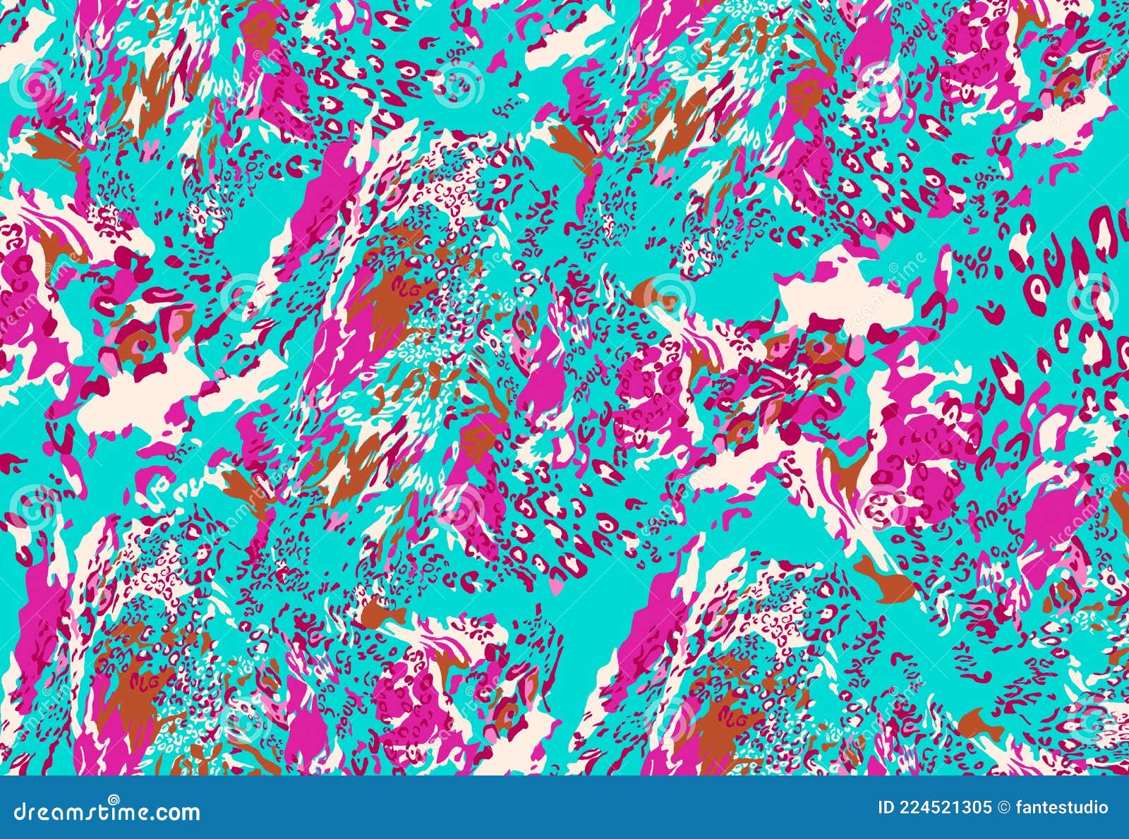 Modern Abstract Leopard Design Stock Illustration - Illustration of ...