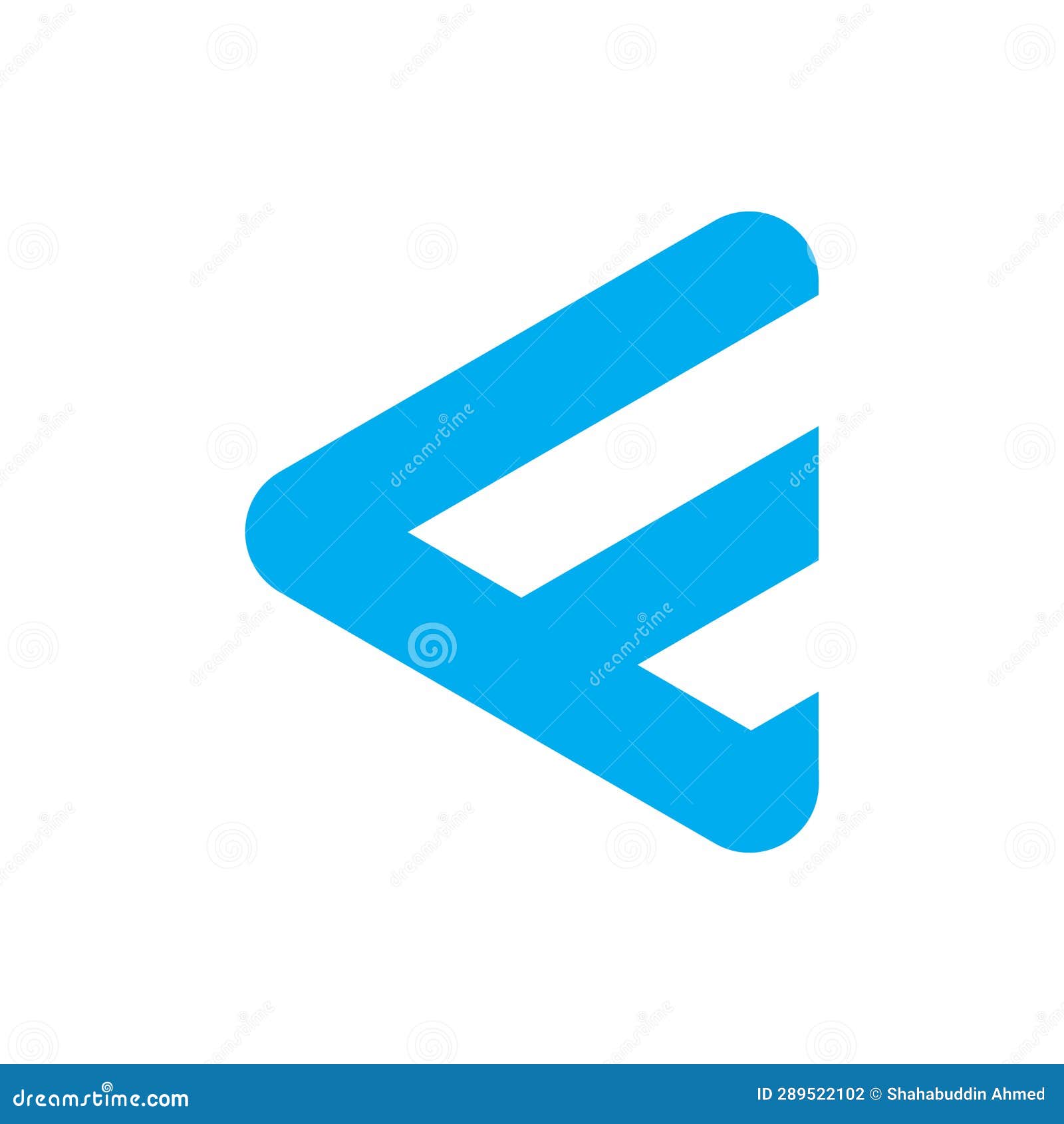 Modern Abstract Letter F or E Logo Design Vector Stock Vector ...