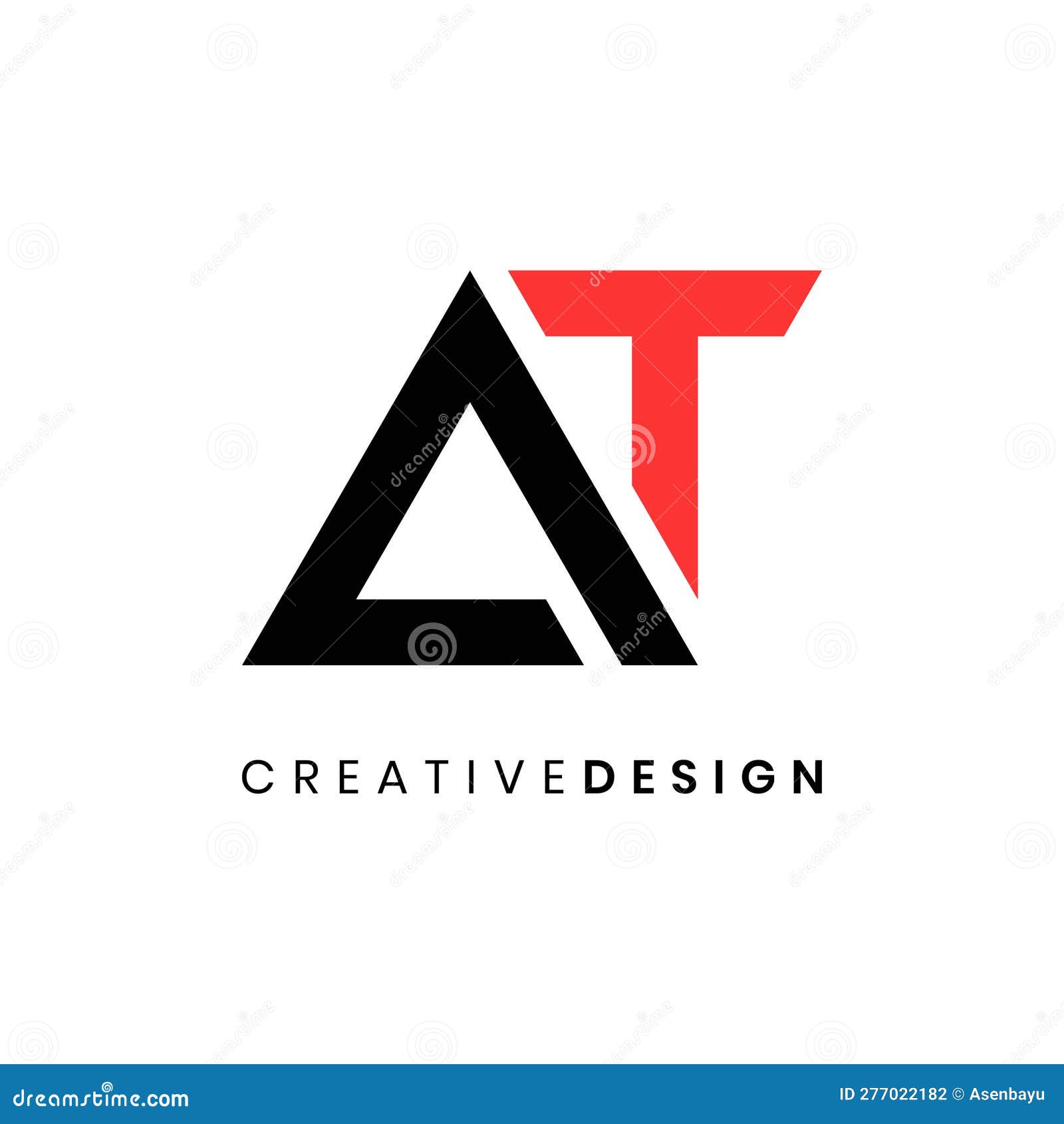 Modern Abstract Letter at Logo Design Vector Illustration. Geometric ...