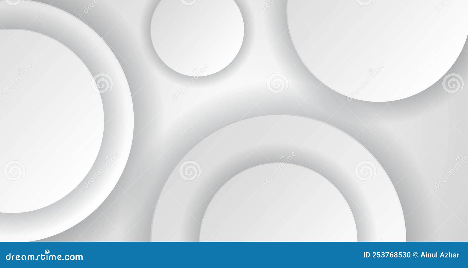 Modern Abstract Light Silver Background Vector. Elegant 3D Circle Shape ...