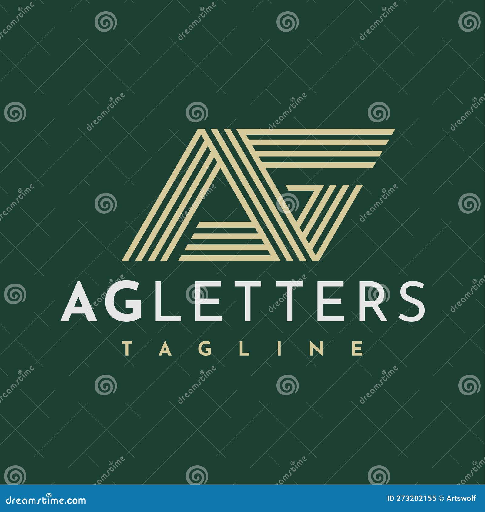 Modern Abstract Line Letter a G AG Logo Design Vector. Geometric ...
