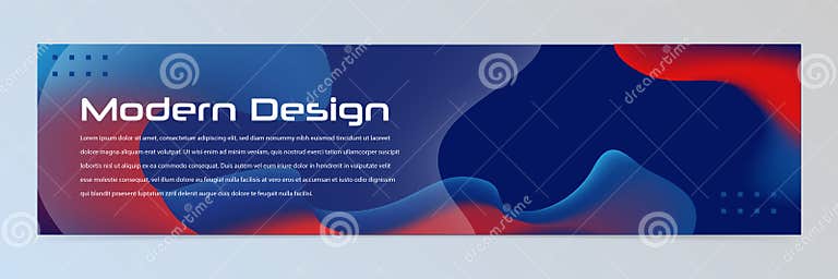 Modern Abstract Linkedin Banner Template Stock Vector - Illustration of ...