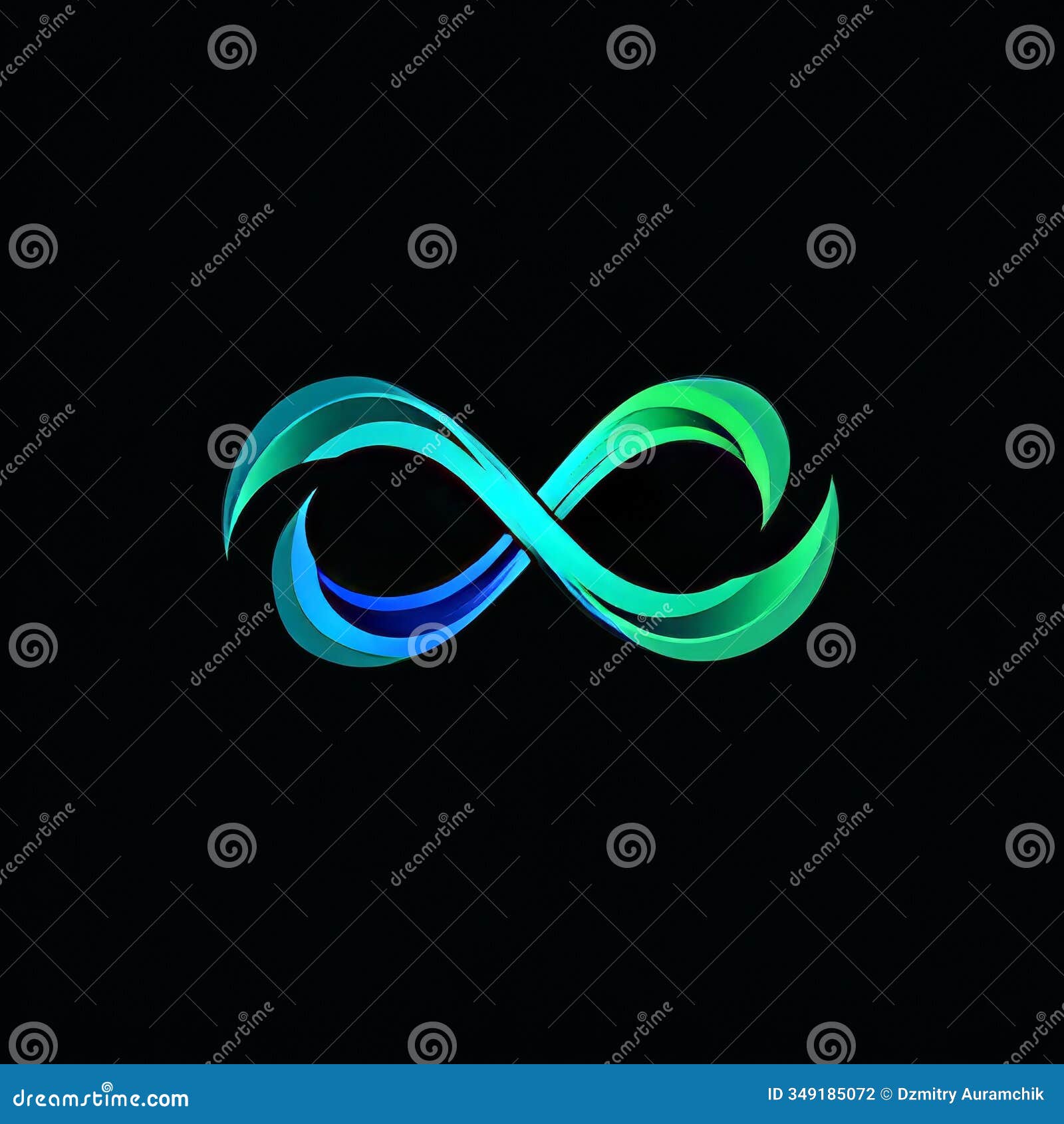 Modern Abstract Liquid Infinity Symbol Illustration, Crafted for Logo ...