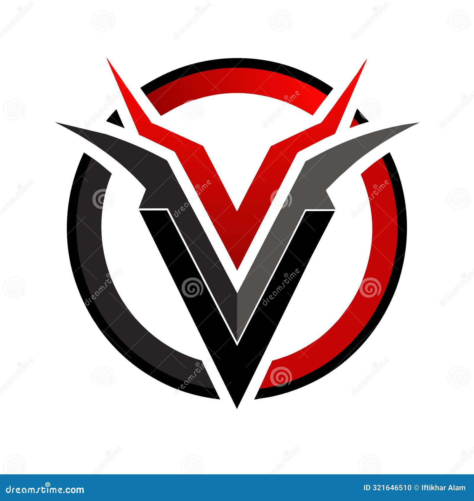 A Modern, Abstract Logo Design Featuring Interlocking Letters in Bold ...