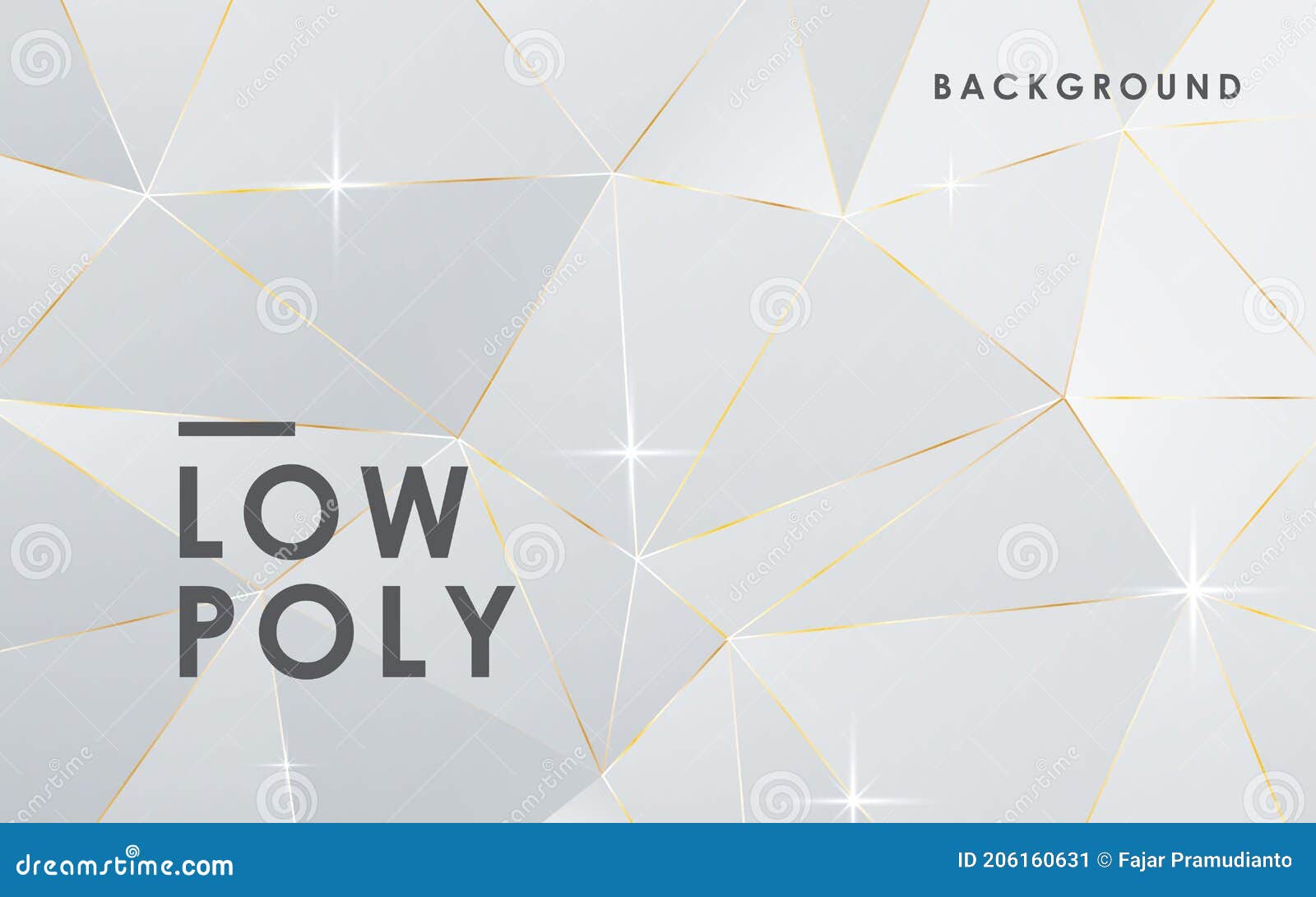 Modern Abstract Low Poly Light Silver Background Vector. Elegant ...