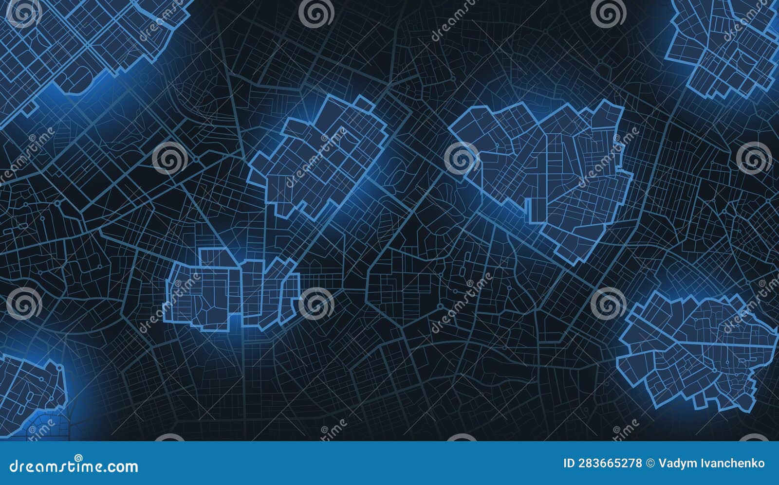 Modern Abstract Map Design: a Visually Stunning Composition of Colorful ...