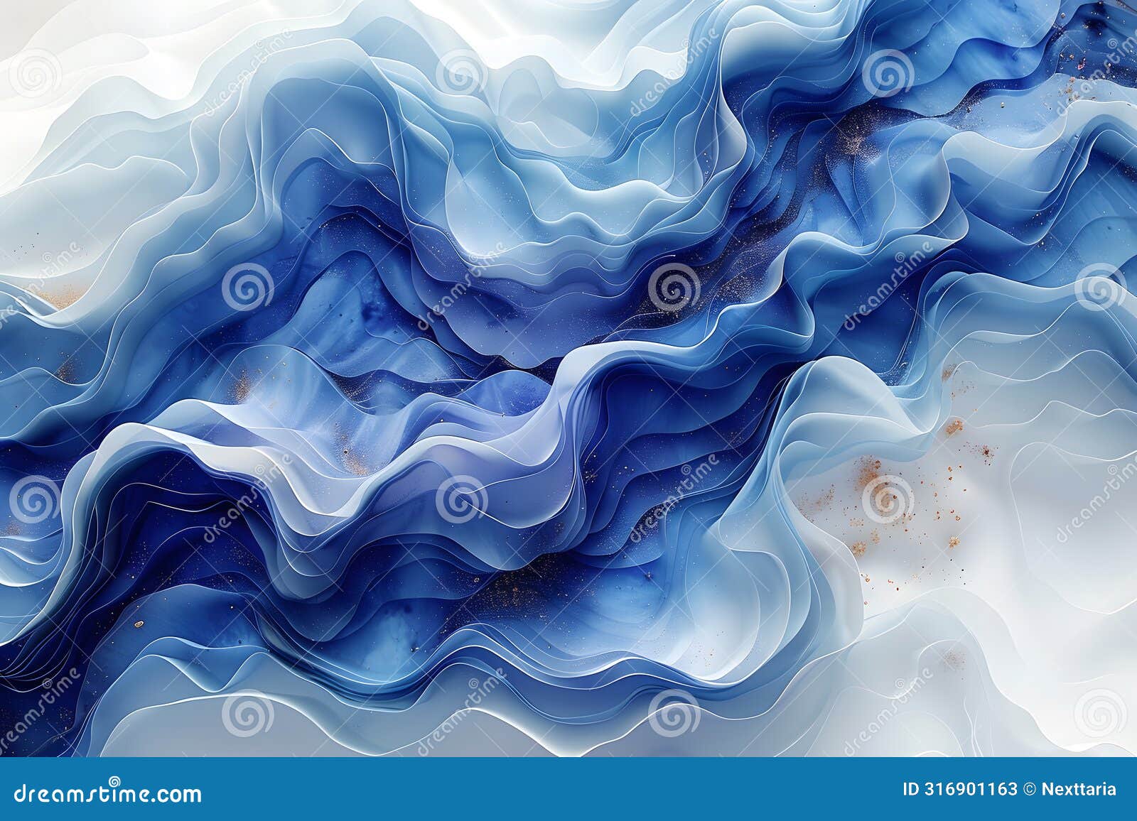 Modern Abstract Map with Empty Blue Background Stock Illustration ...