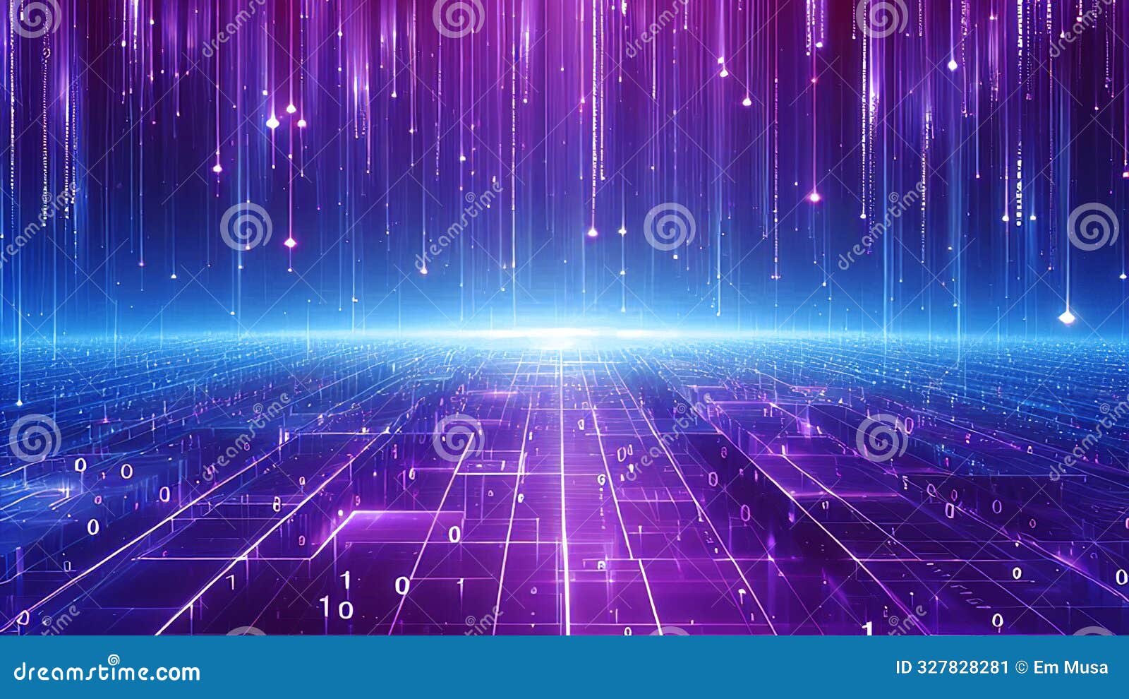 Modern Abstract Matrix Pattern Background with Horizontal Line in the ...