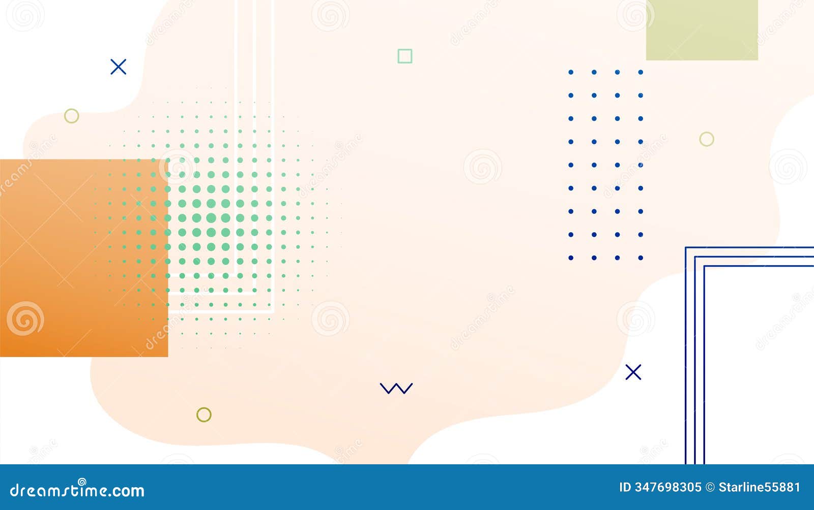 Modern and Abstract Memphis Pattern Wallpaper with Fluid Backdrop Stock ...