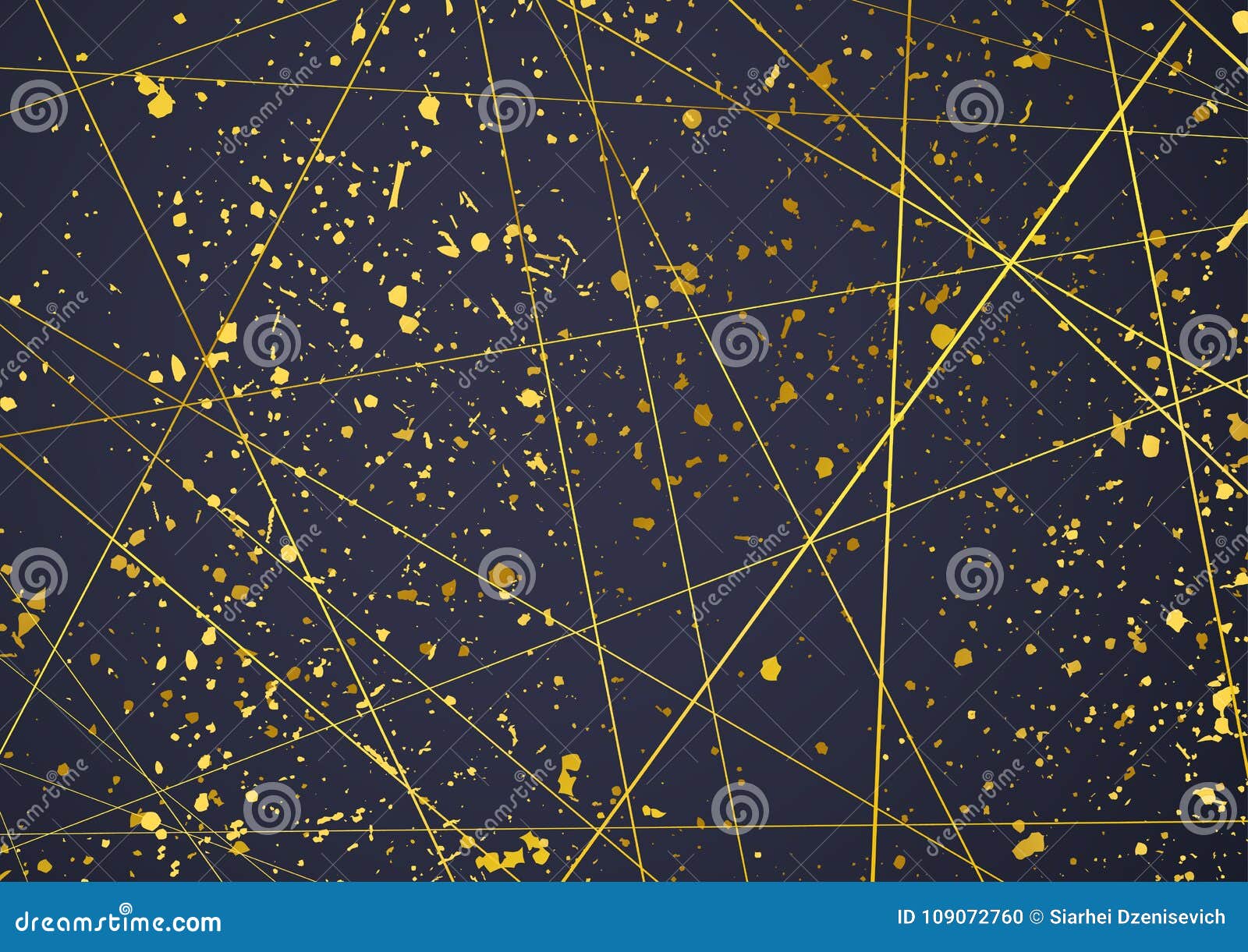 Modern Abstract Minimalistic Golden Frame Over Foil Background Stock ...