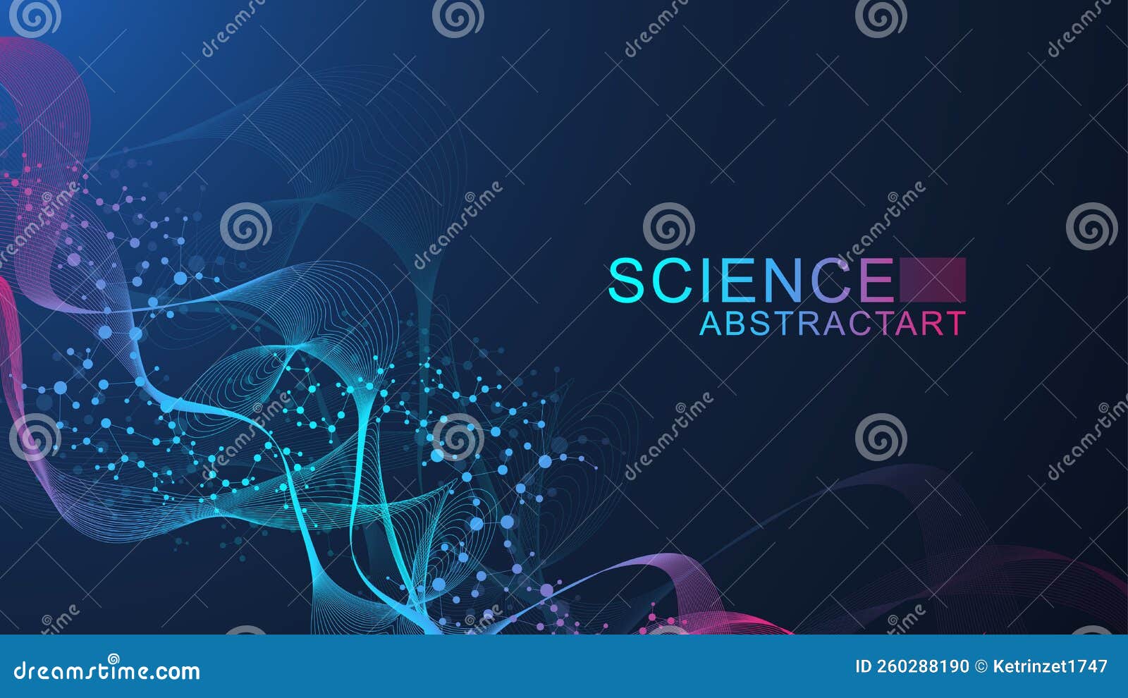 Modern Abstract Molecules Structure for Science or Medical Background ...