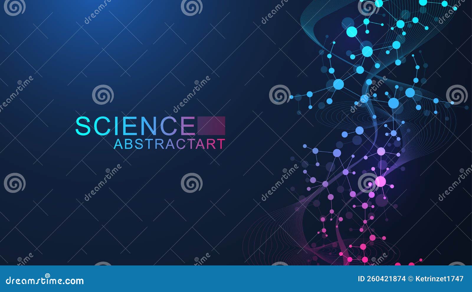 Modern Abstract Molecules Structure for Science or Medical Background ...