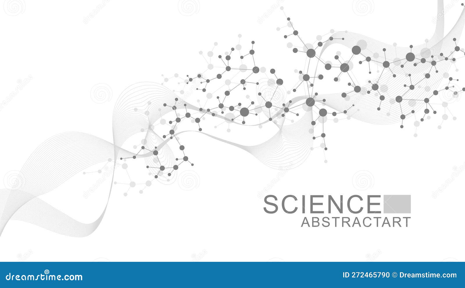 Modern Abstract Molecules Structure for Science or Medical Background ...