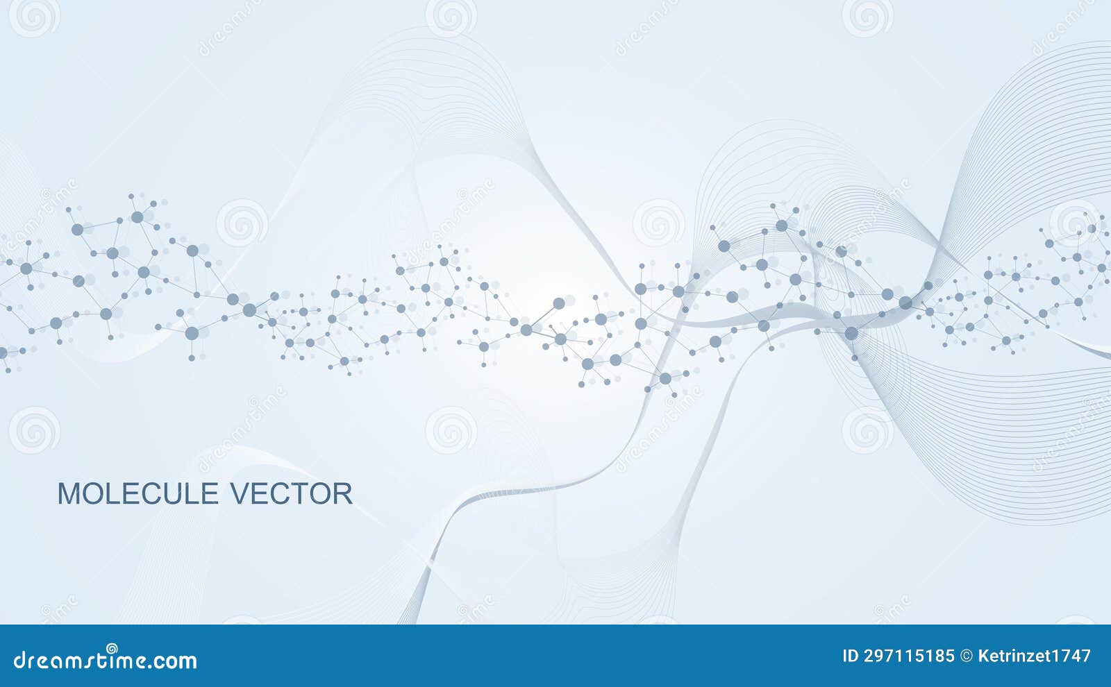Modern Abstract Molecules Structure for Science or Medical Background ...