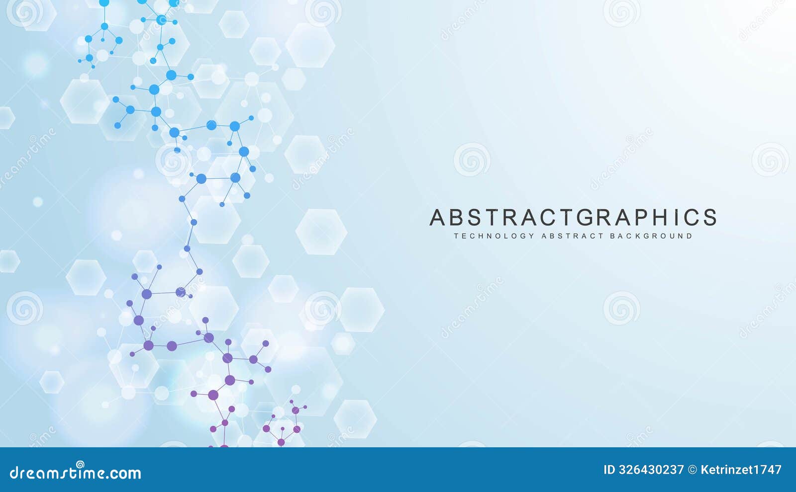 Modern Abstract Molecules Structure for Science or Medical Background ...
