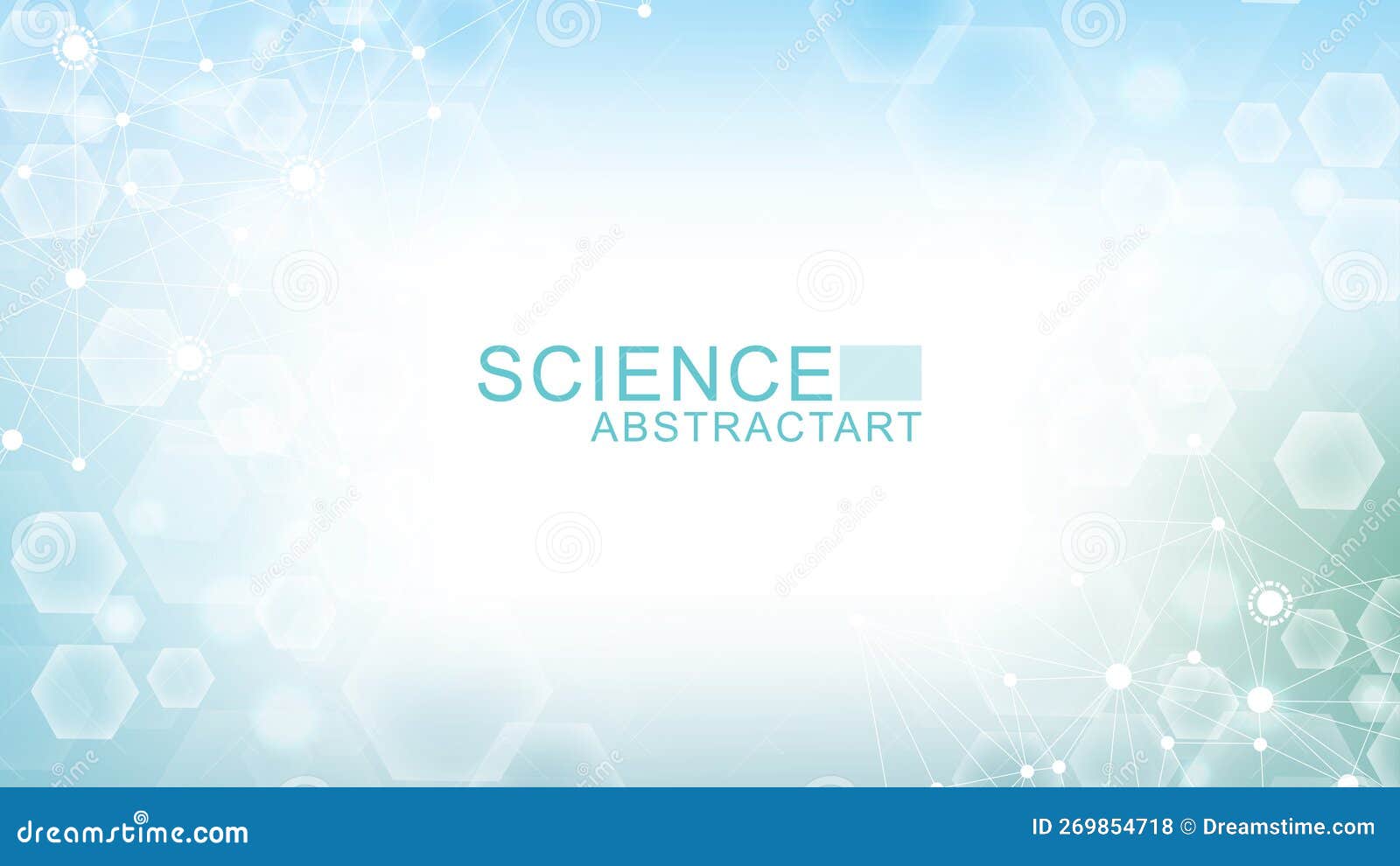 Modern Abstract Molecules Structure for Science or Medical Background ...
