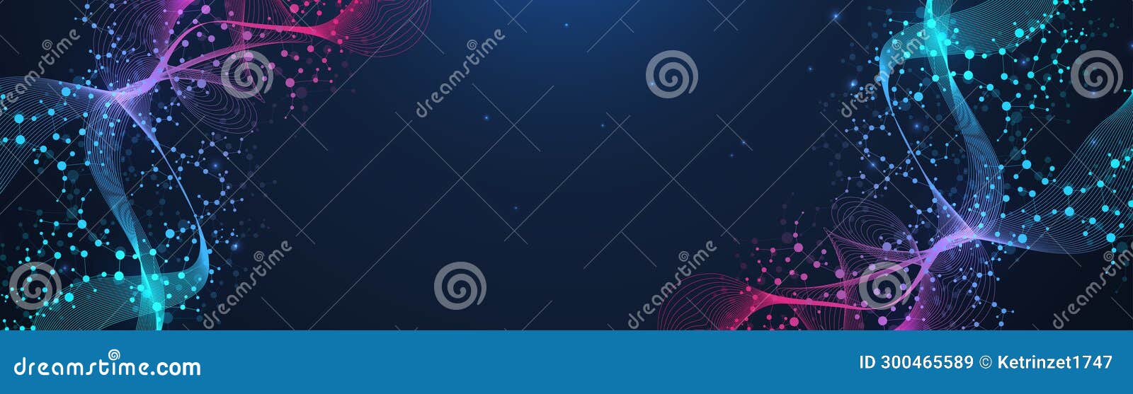 Modern Abstract Molecules Structure for Science or Medical Background ...