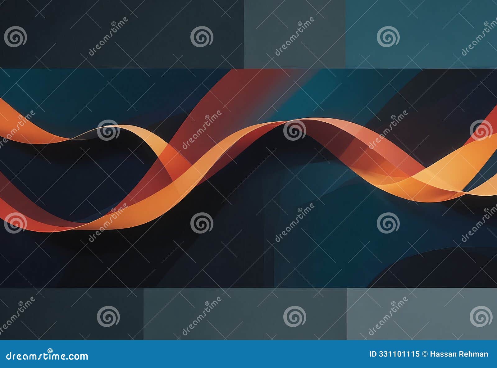 Modern Abstract Motion Banner on Dark Background Stock Illustration ...