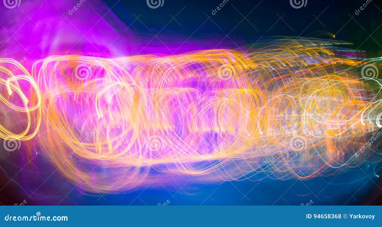 Modern Abstract Motion Banner on Dark Background. Stock Photo - Image ...