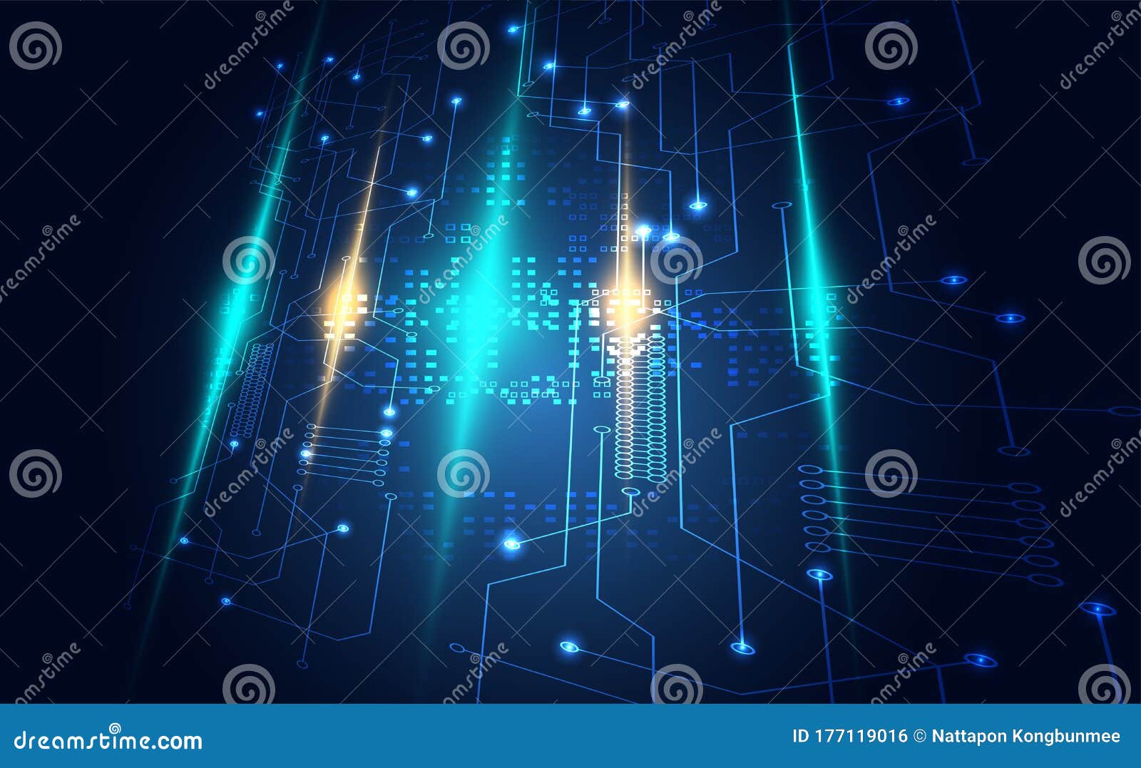 Modern Abstract Network Science Connection Technology Line Dot and ...