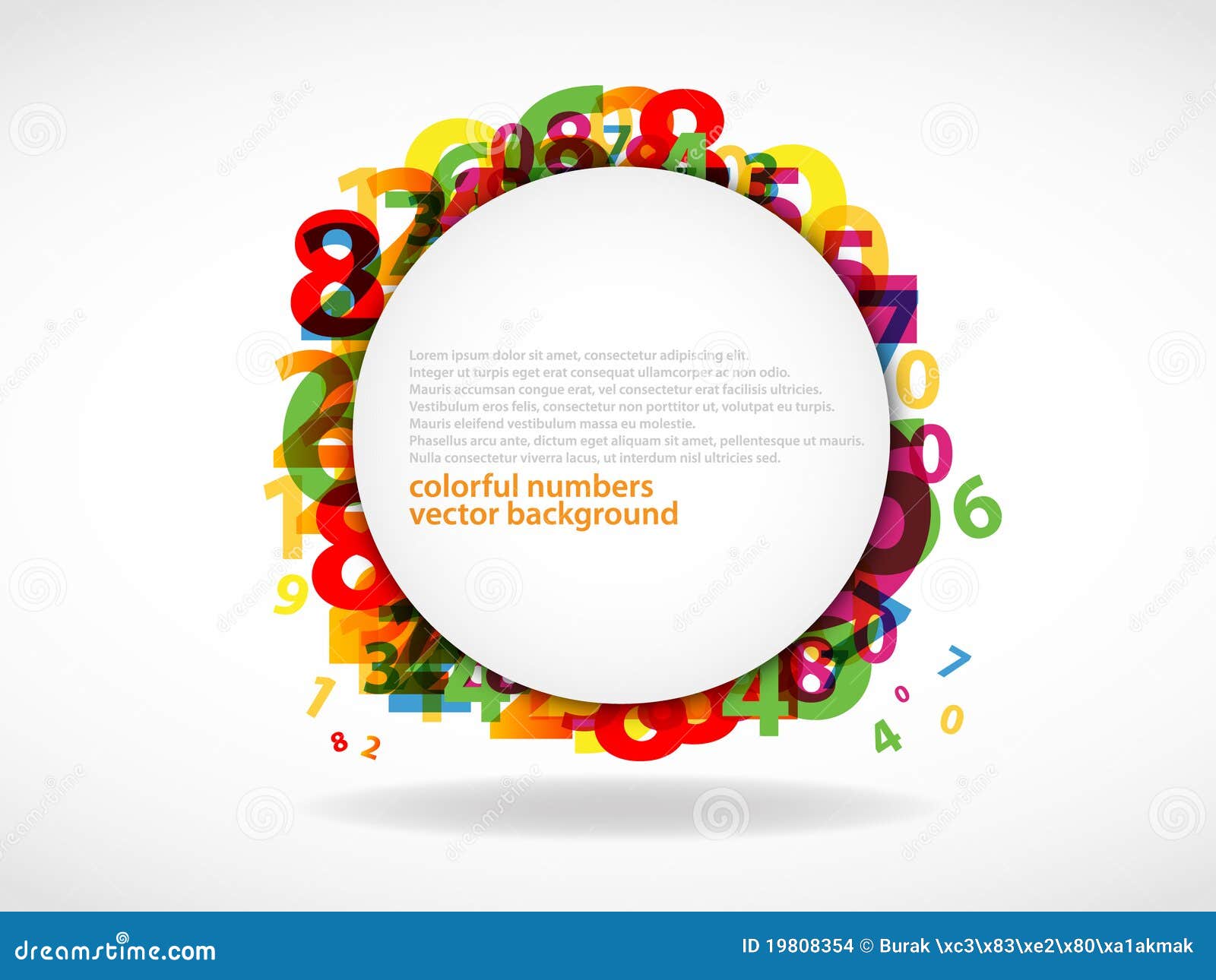 Modern Abstract numbers stock vector. Illustration of concept - 19808354