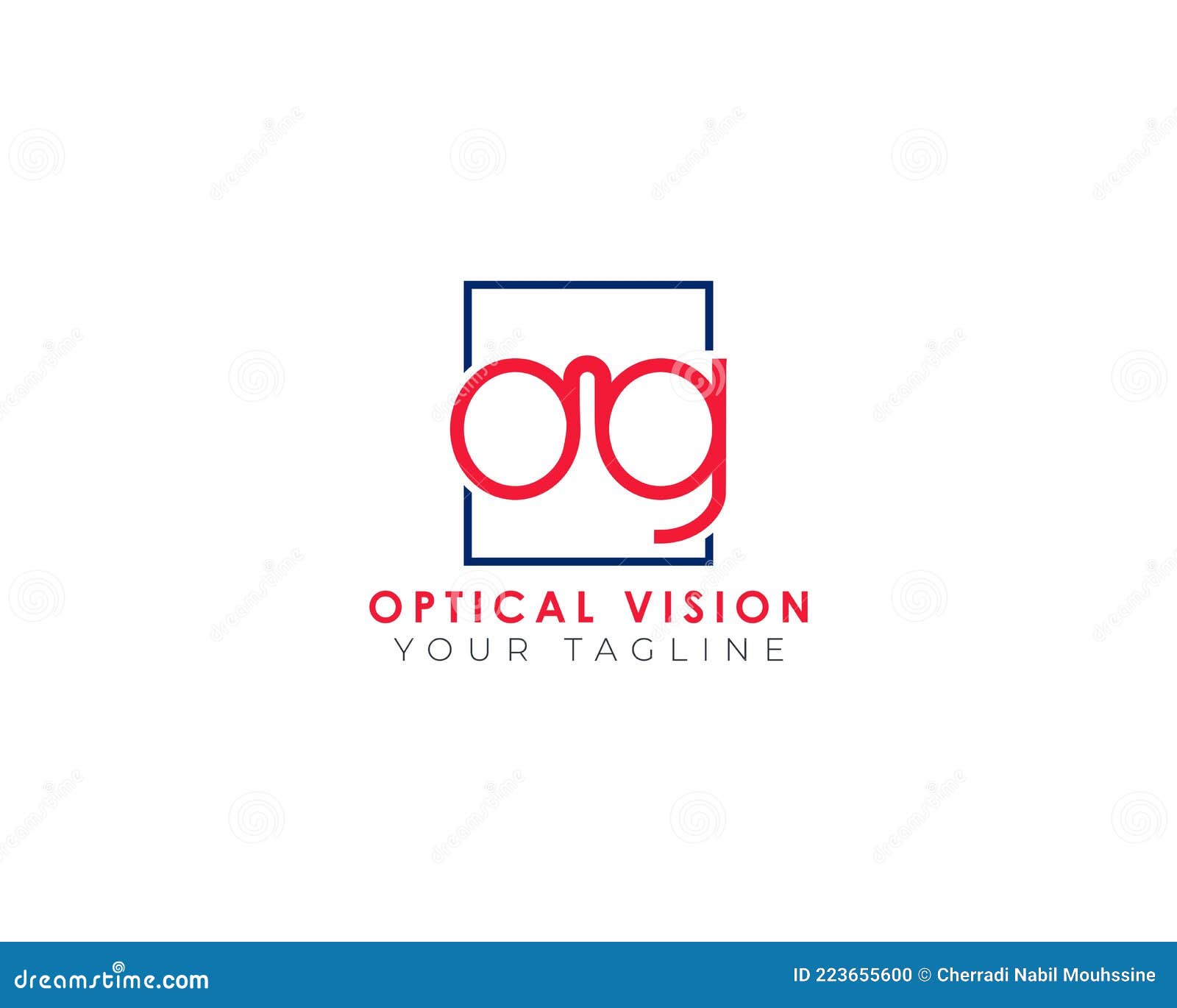 Modern Abstract Optic Initial Lens Logo Design Inspiration Stock Vector ...