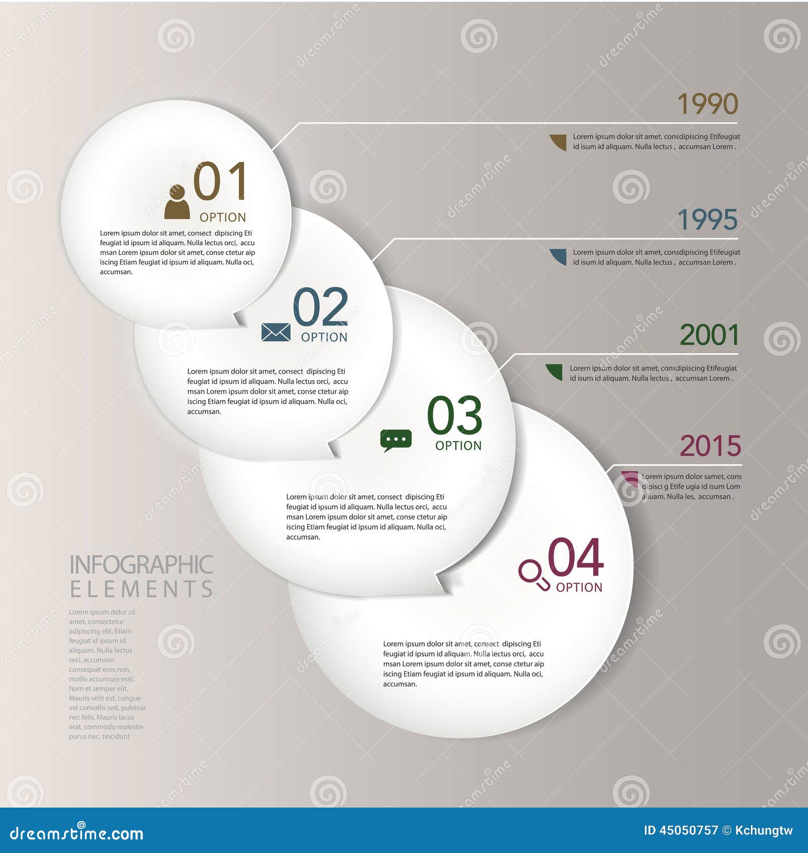 3D Paper Circle With Gear Wheel, Hexagons And Circuit Board Vector ...