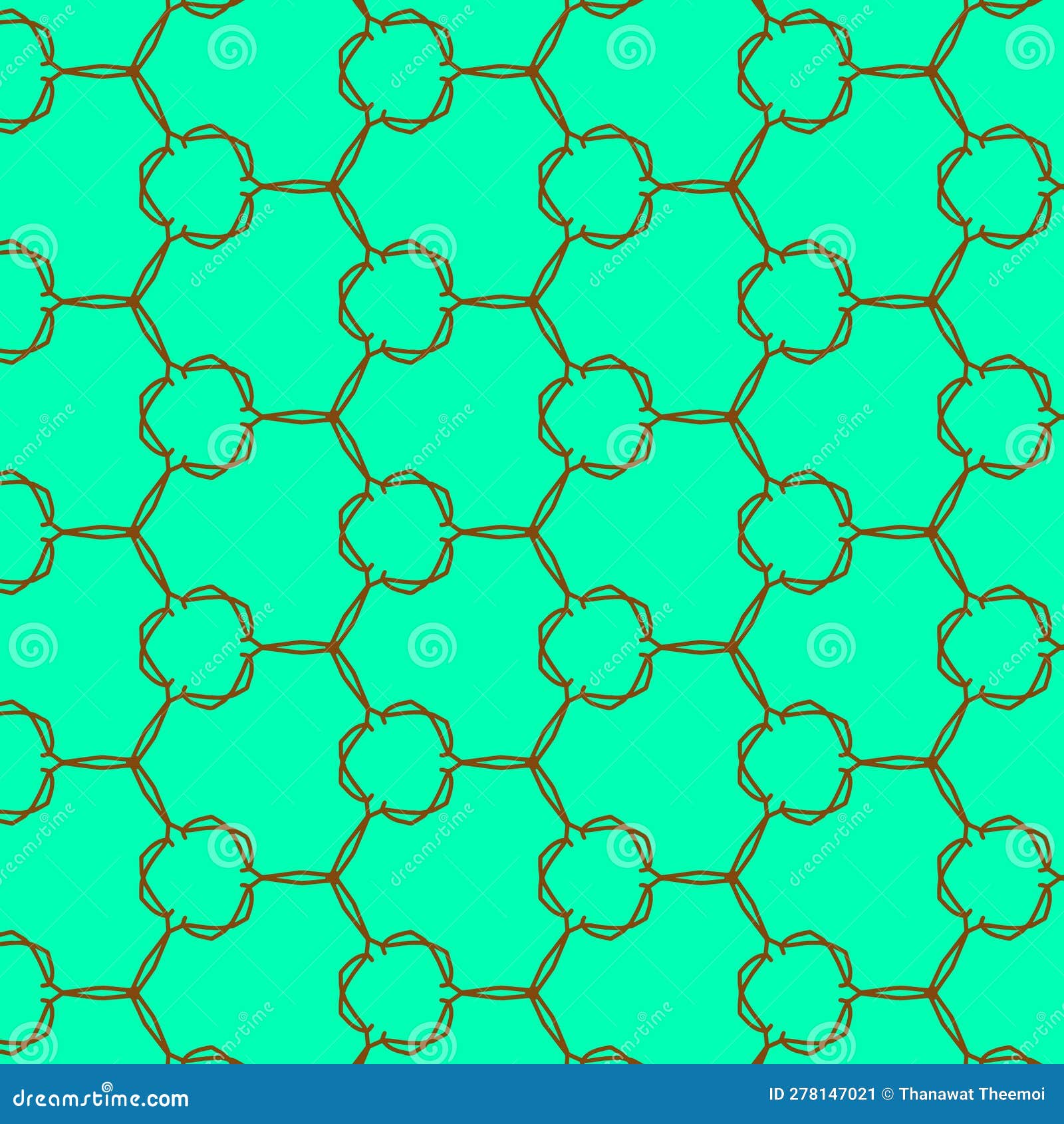 Modern Abstract Pattern with Hexagonal Shapes for Clothing, Fabric ...