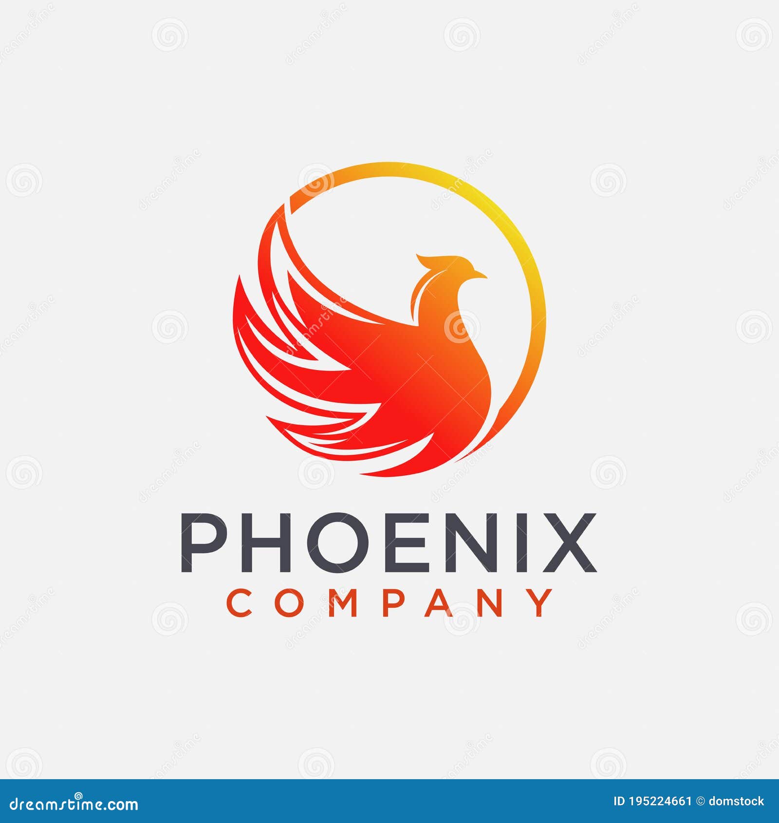 Modern Abstract Phoenix Logo Icon Vector Template Stock Vector ...
