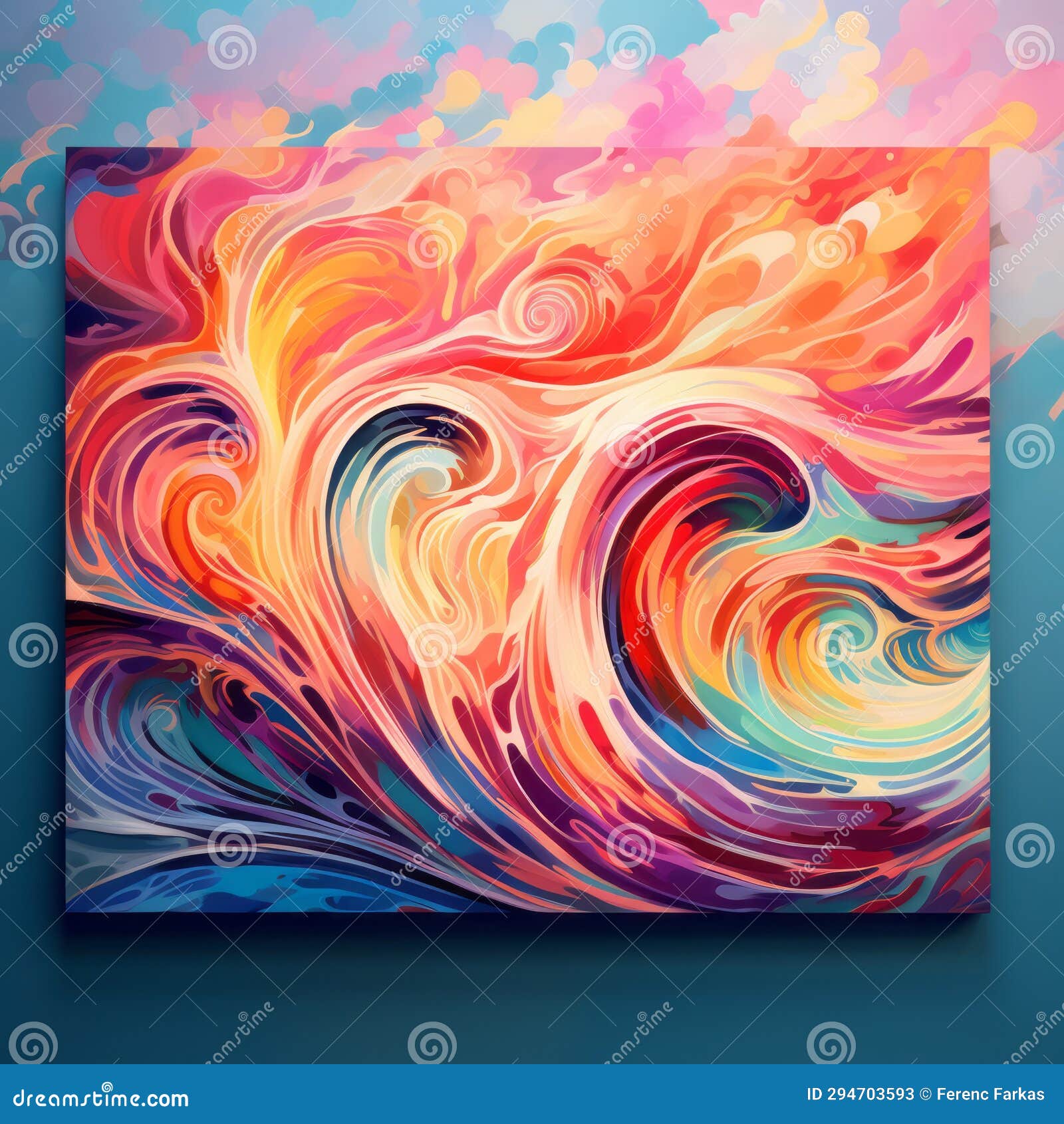 Modern Abstract Poster with Background. Stock Illustration ...