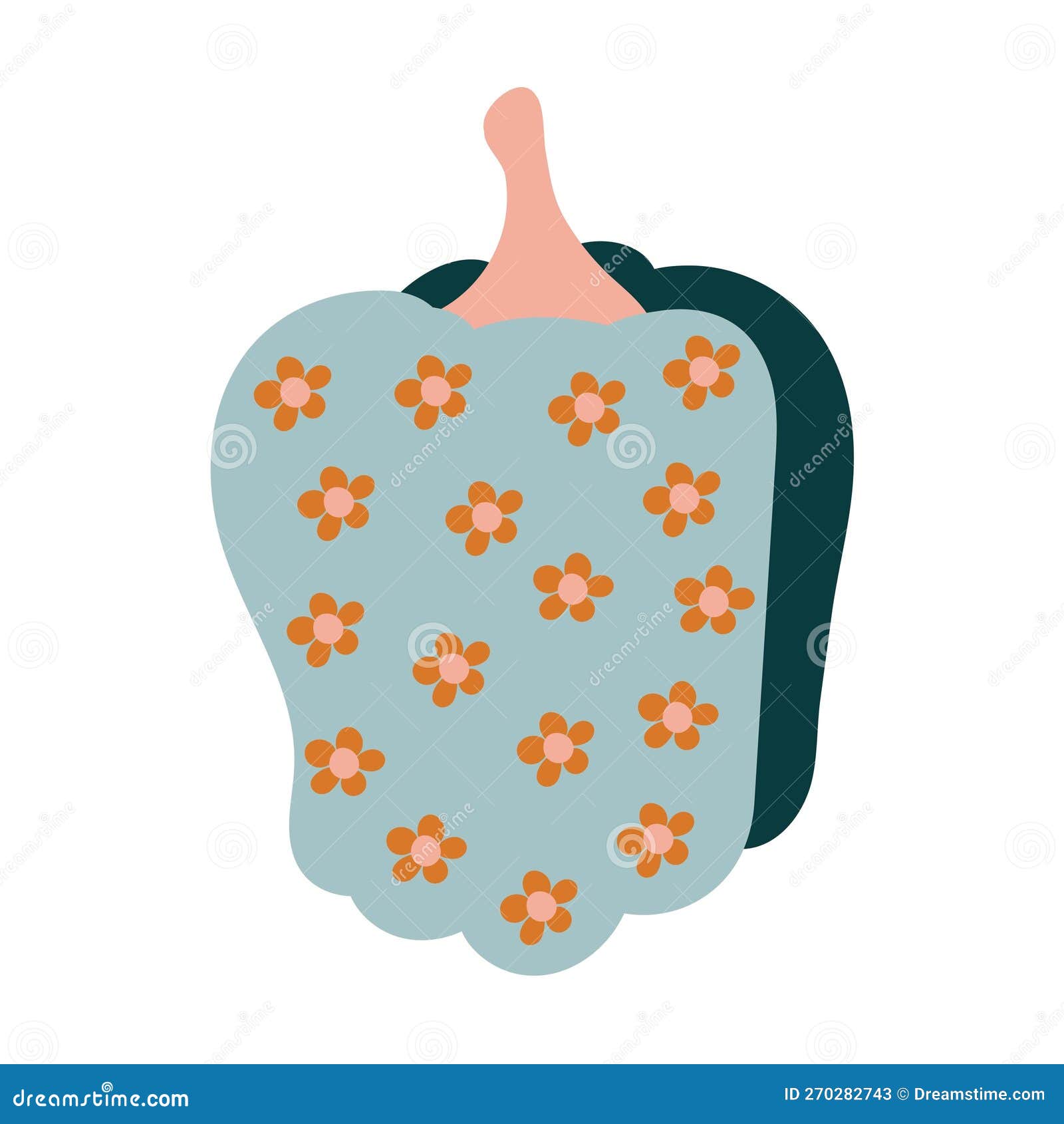 Modern Abstract Pumpkins with Pattern. Clip Art. Vector Illustration ...