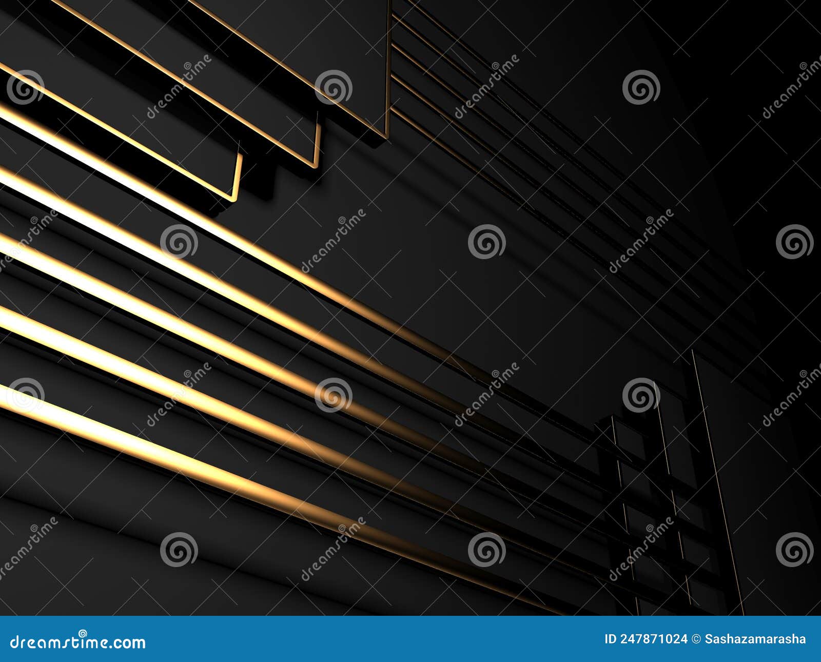Modern Abstract Realistic Paper with Gold Lines. Premium Gradient ...