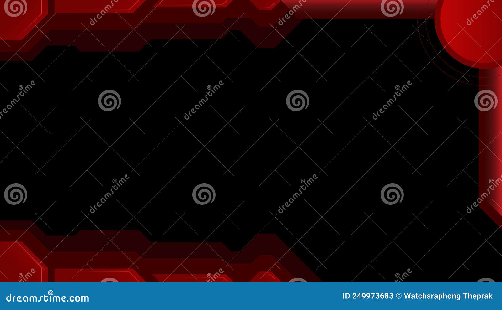 Modern Abstract Red Frame, Tech Digital Layout Graphic Stock Vector ...