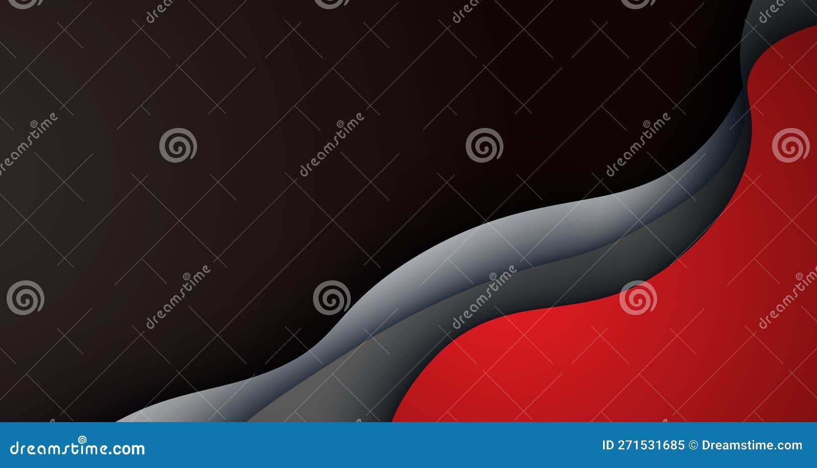 Modern Abstract Red, Gray, White with Simple Wavy Shape Overlap ...