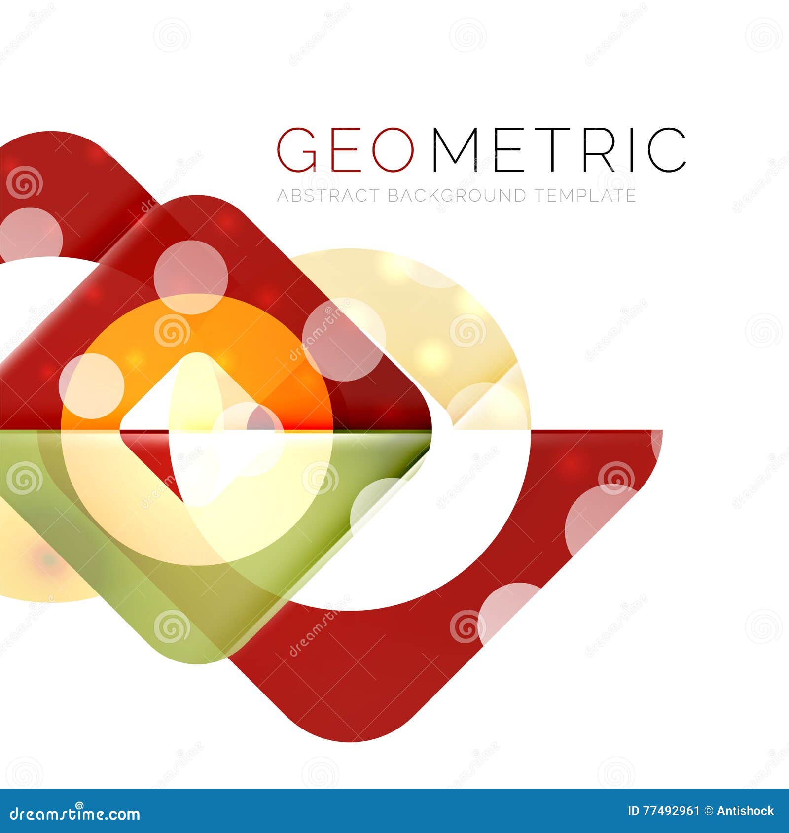 Modern Abstract Round Shapes Background Stock Vector - Illustration of ...