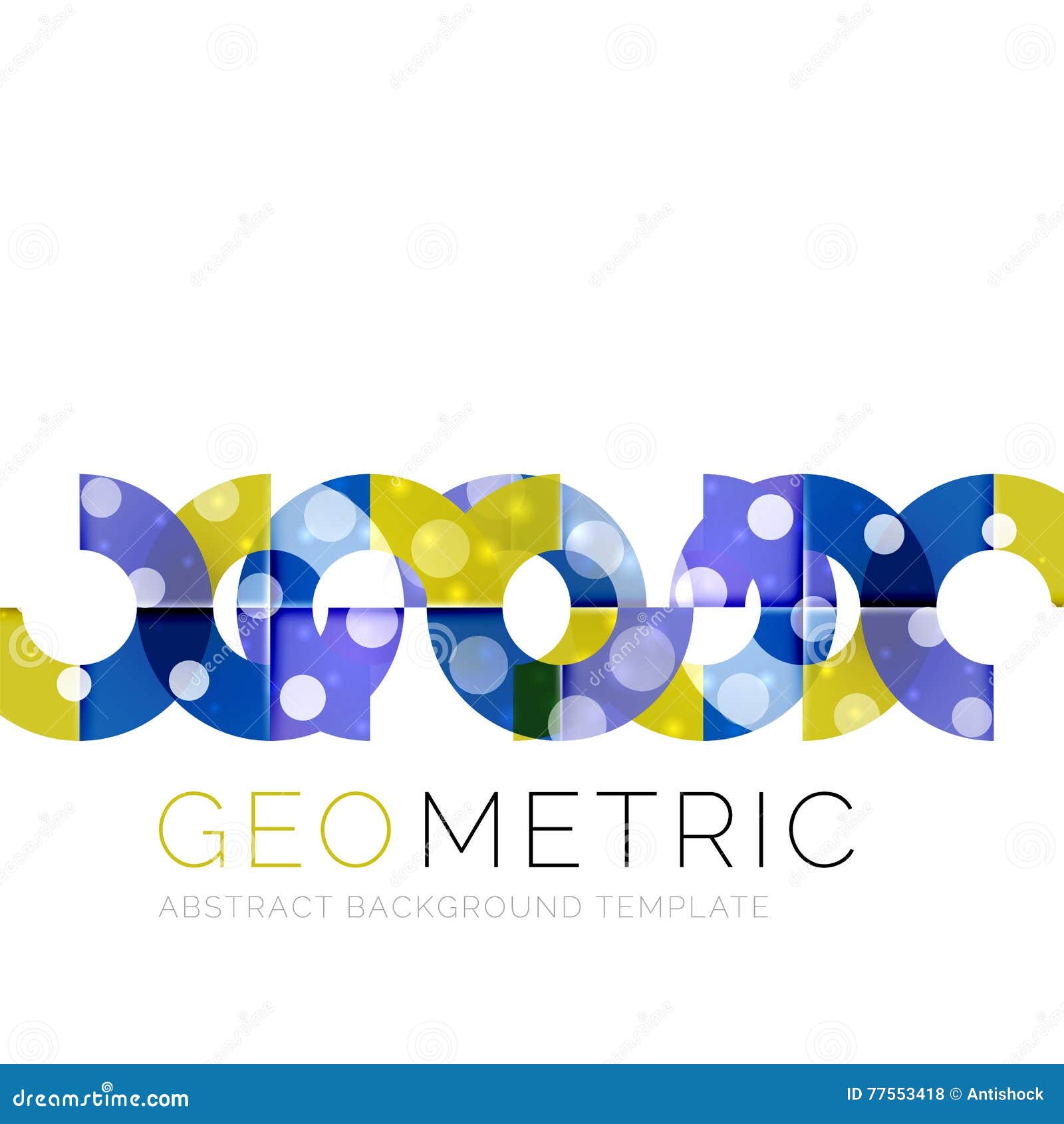 Modern Abstract Round Shapes Background Stock Vector - Illustration of ...