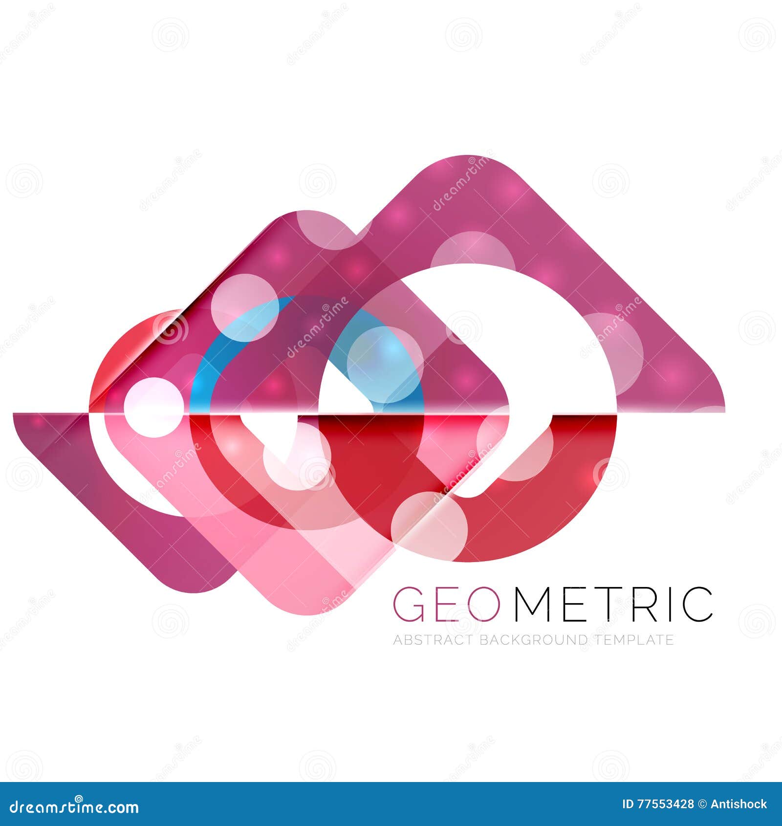 Modern Abstract Round Shapes Background Stock Vector - Illustration of ...