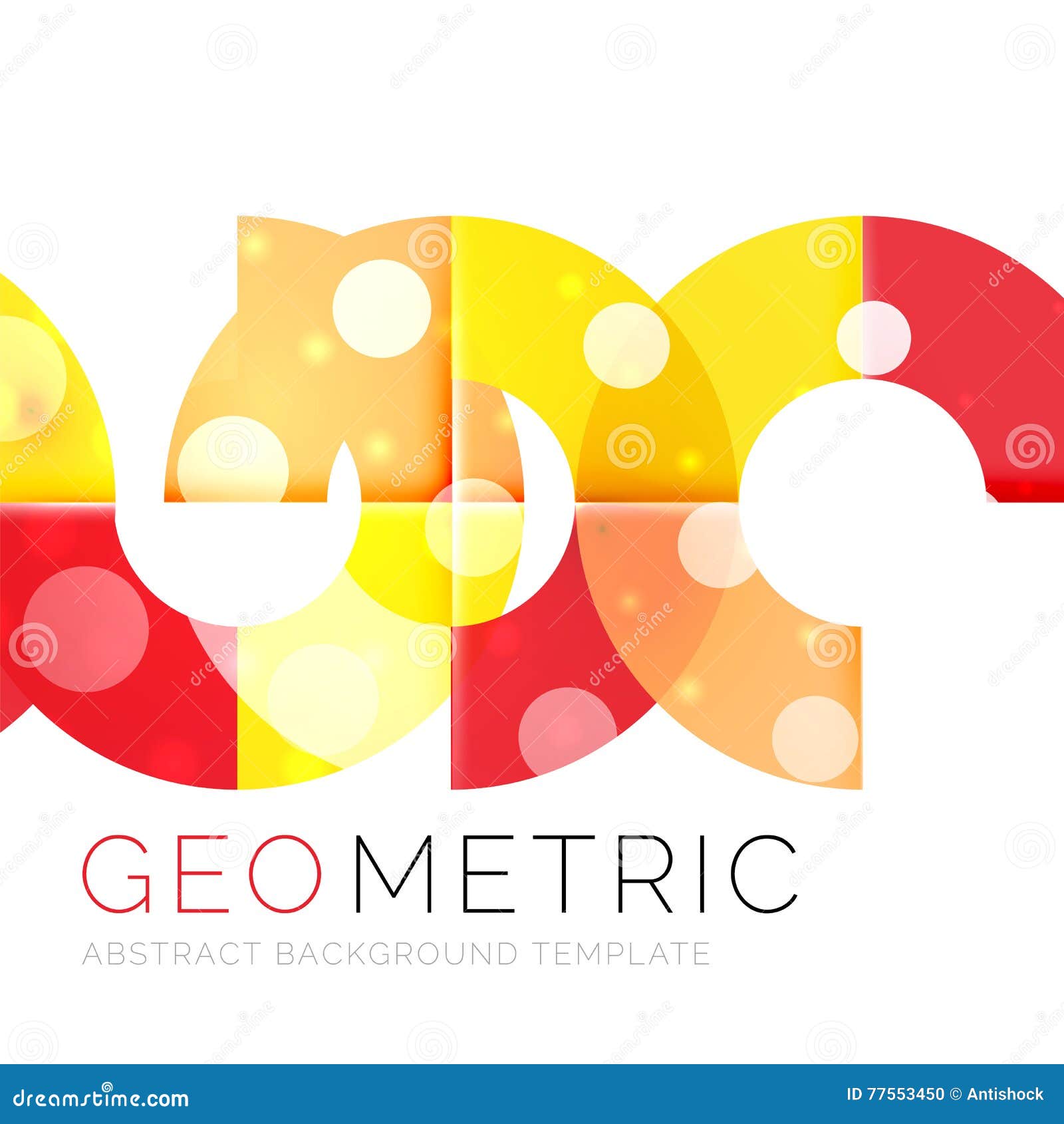 Modern Abstract Round Shapes Background Stock Vector - Illustration of ...