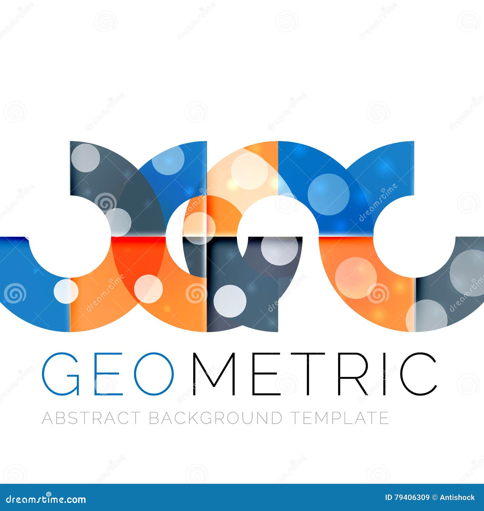 Modern Abstract Round Shapes Background Stock Vector - Illustration of ...