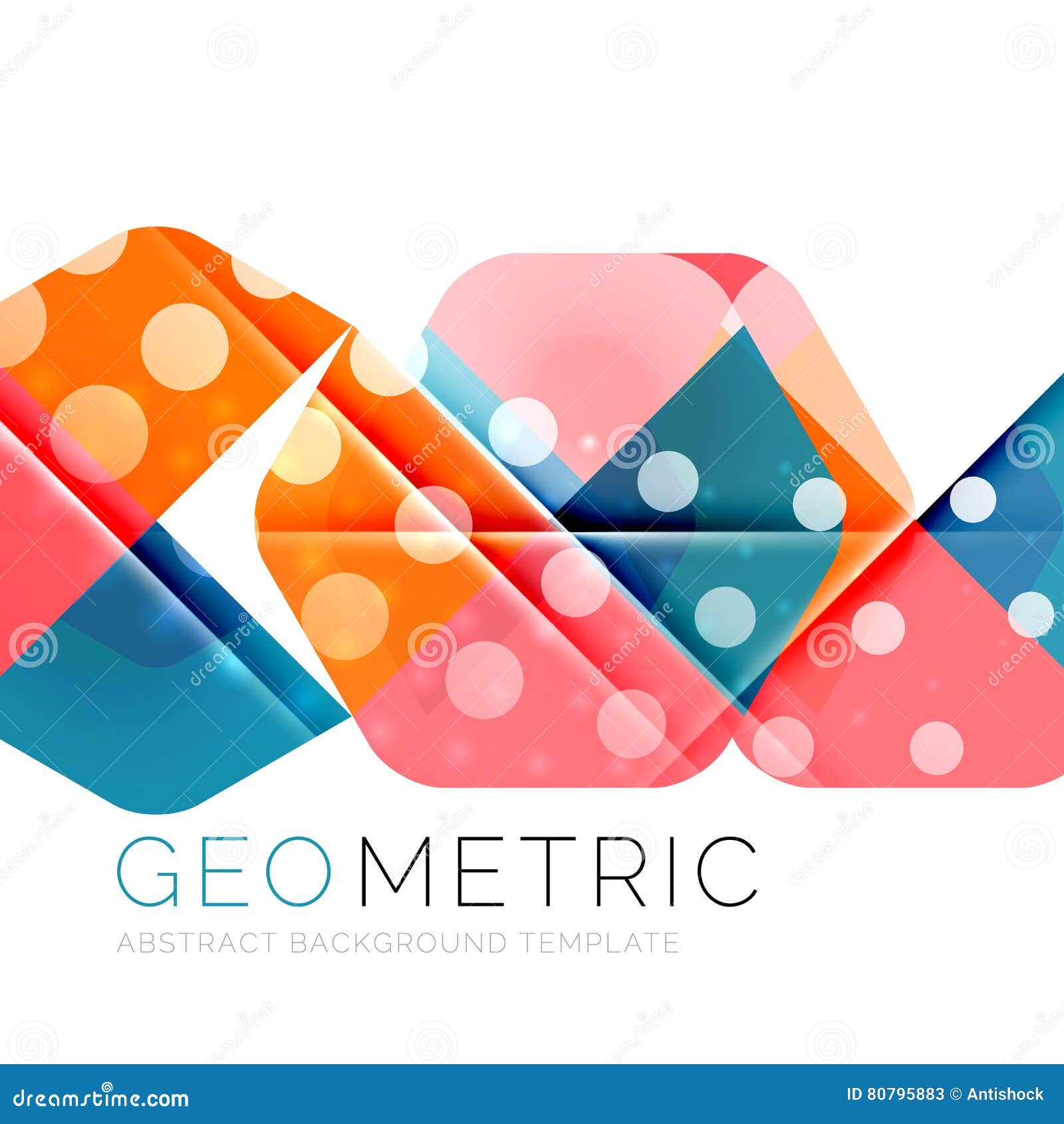 Modern Abstract Round Shapes Repititon Background Stock Vector ...