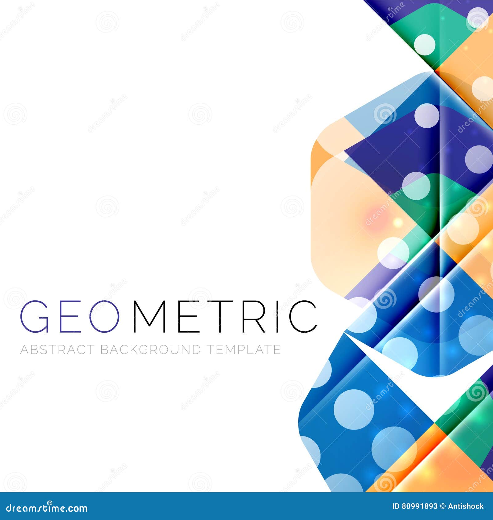 Modern Abstract Round Shapes Repititon Background Stock Vector ...